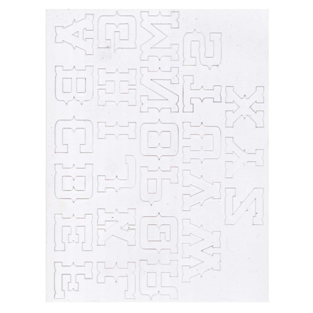 1-1/4" Old Western Alphabet Easy Trace Reusable Leather Tooling Patter ...