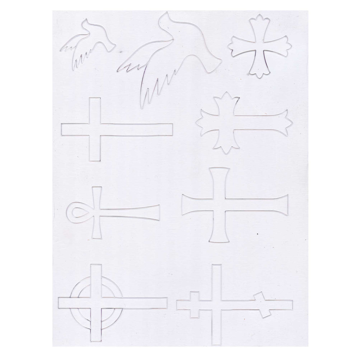 Cross & Dove Easy Trace Reusable Leather Tooling Pattern MakerAid® 789 ...