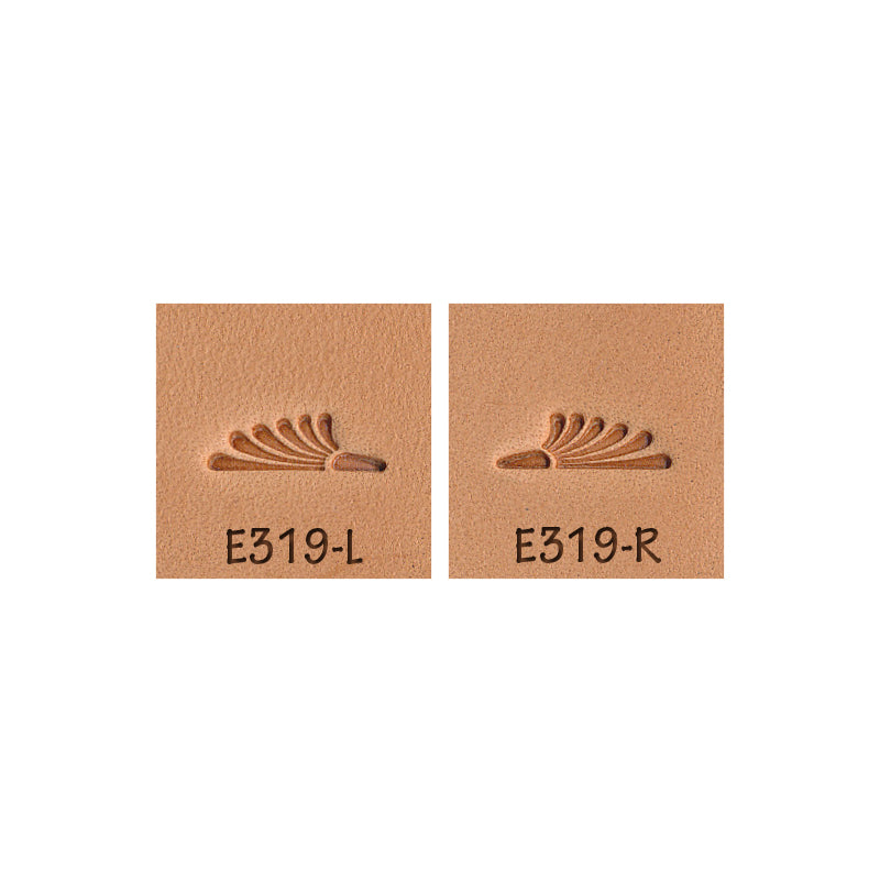 Border Winged Flourish E319-L E319-R 2-Piece Leather Stamp Set ...