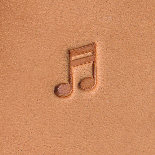 Music Slanted Beamed Sixteenth Note E572 Leather Stamp ...