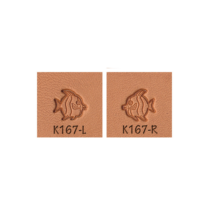 Tropical Fish K167-L K167-R 2-Piece Leather Stamp Set ...